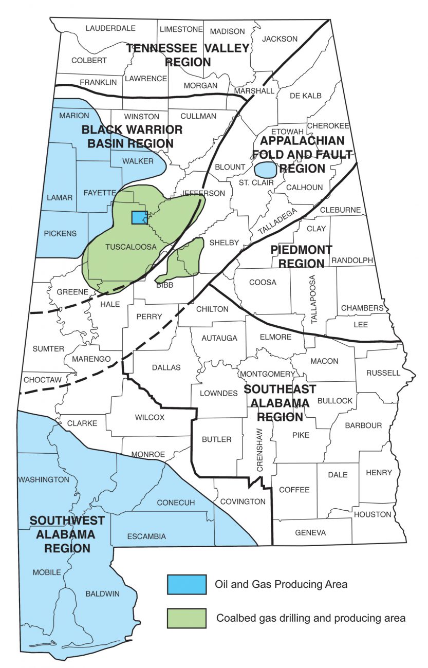 Alabama Oil and Gas Regions - Encyclopedia of Alabama